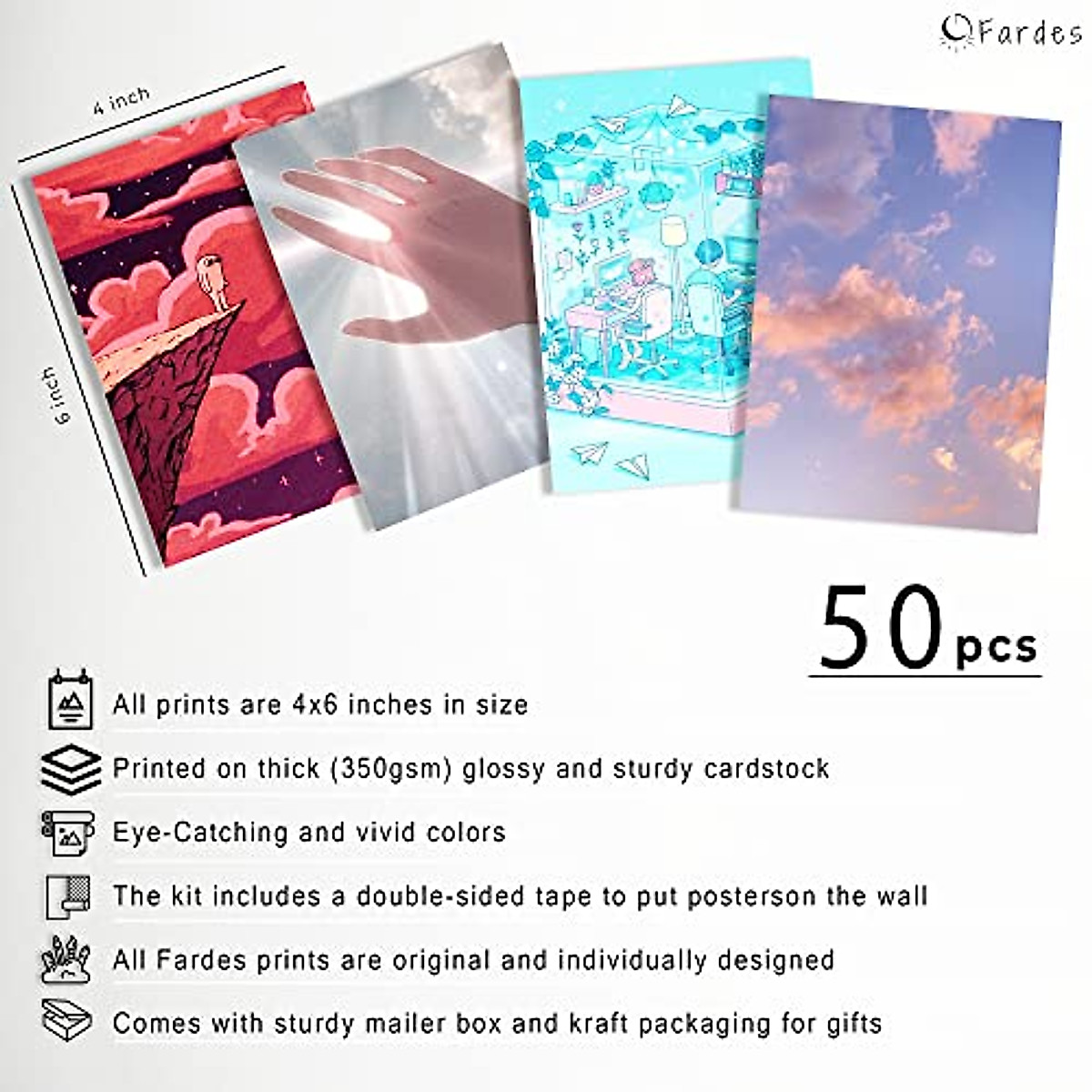 Kawaii Room Decor Aesthetic, 50pcs Kawaii Wall Decor for Anime Room Decor Pink Kawaii Stuff and Kawaii Bedroom Decor for Teen Girls, Kawaii Poster for Anime Walls, Anime Wall Collage Kit, Kawaii Stuff for Room