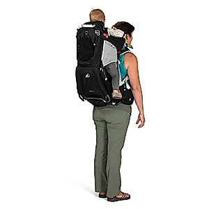 Osprey Poco Plus Child Carrier and Backpack for Travel, Starry Black