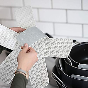 Pan and Pot Protectors - Set of 6-16" long - Cookware Protector Set/Pots and Pans Dividers/Pans Separator Anti-Slip to Avoid Scratching or Marring When Stacking