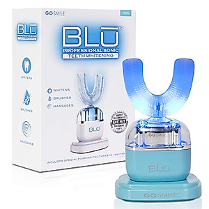 Go Smile Blu Hands-Free Teeth Whitening Toothbrush, in Teal with Additional On The Go Teeth Whitening Pen