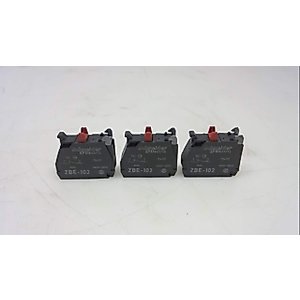 Schneider Electric Zbe-102 - Pack of 3 - Contact Block Zbe-102 - Pack of 3 -