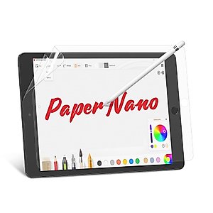 bersem 2 Pack Paperfeel Screen Protector - Matte PET Film for Drawing, Anti-Glare - Compatible with iPad 6th/5th Generation 9.7 inch and iPad Pro 9.7 Inch/Air 2/Air