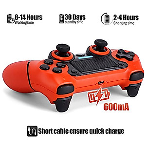 Wsxvzxc Controller Wireless for Ps4 Controller with Programming Key/Turbo /6-Axis Dual Shock Game Remote Joysticks Support Play-Station 4 Ps4 Console Pro/Slim