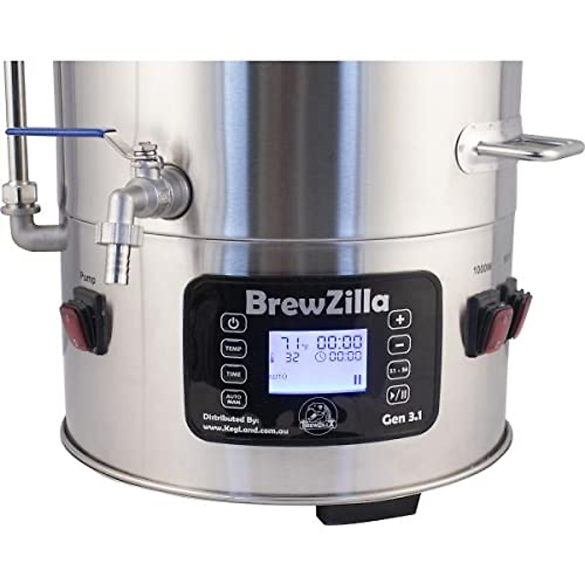 Kegland 35L BrewZilla | Stainless steel construction | Automatic step mashing | 9 gallon | Gen 3.1.1
