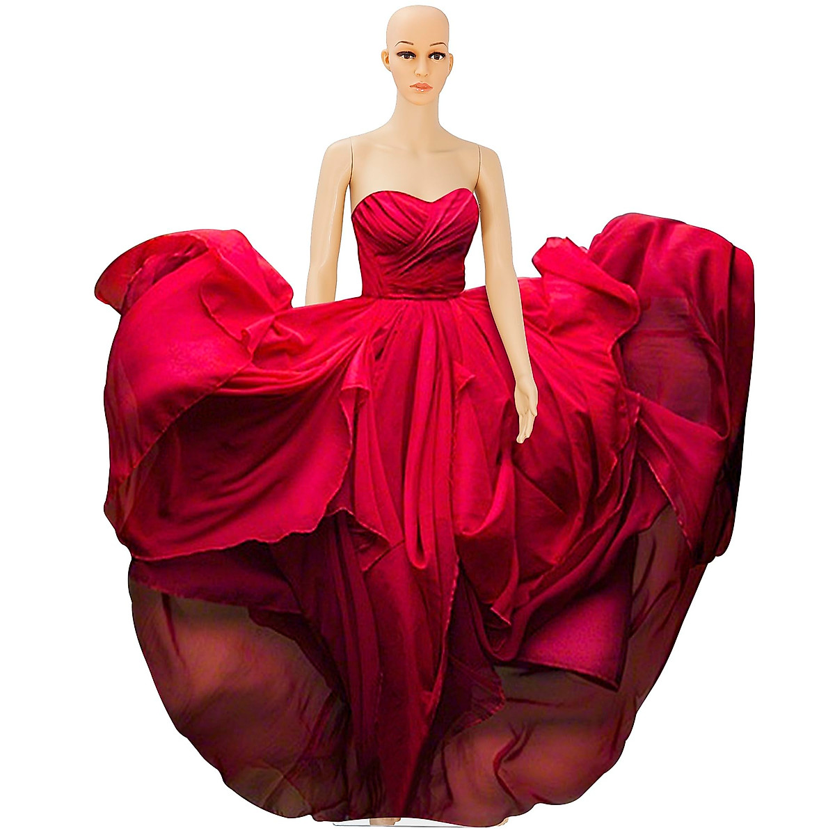 Epetlover Female Full Body Mannequin 69 Inches Dress Form Manikin Adjustable Posture Realistic Display Dress Model with Turnable Head, Metal Base