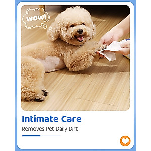 Pawaboo 400 Dog Wipes for Paws and Butt Ears Eyes | Organic Pet Wipes for Dogs | Unscented Hypoallergenic Dog Wipes Cleaning Deodorizing | Extra Thick Paw Wipes for Dogs Cats Pets