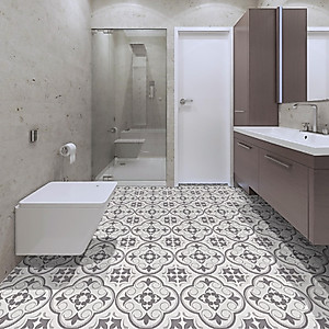 Elffloor Peel and Stick Floor Tile Vinyl Flooring Self-Adhesive Peel and Stick Tile 11.8 inch ×11.8 inch 10 pcs for Kitchen, Dining Room, Bedroom, Bathroom