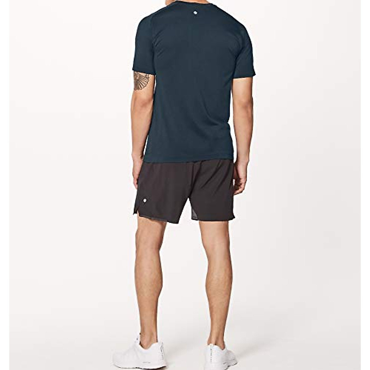 Lululemon Mens Metal Vent Tech Short Sleeve Shirt (Nautical Navy, XXL)