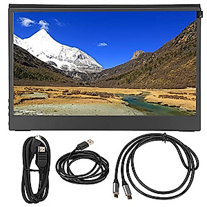 13.3 Inch Gaming Monitor, Portable Monitor Full HD 1080P Multiple Display Modes HDR Technology for Computer for Mobile Phone for Laptop 