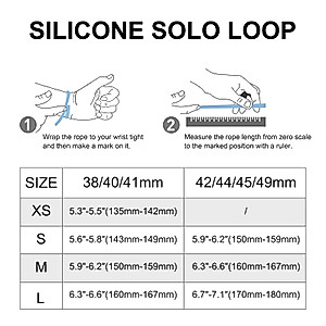 Silicone Solo Loop Bands Compatible with Apple Watch Band 38mm 40mm 41mm 42mm 44mm 45mm 49mm, Stretchy Silicone Elastic Sport Strap Compatible for iWatch Series 9/8/7/6/5/4/3/2/1/SE/Ultra/Ultra 2