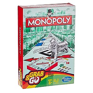 Monopoly Hasbro Gaming Grab & Go Game