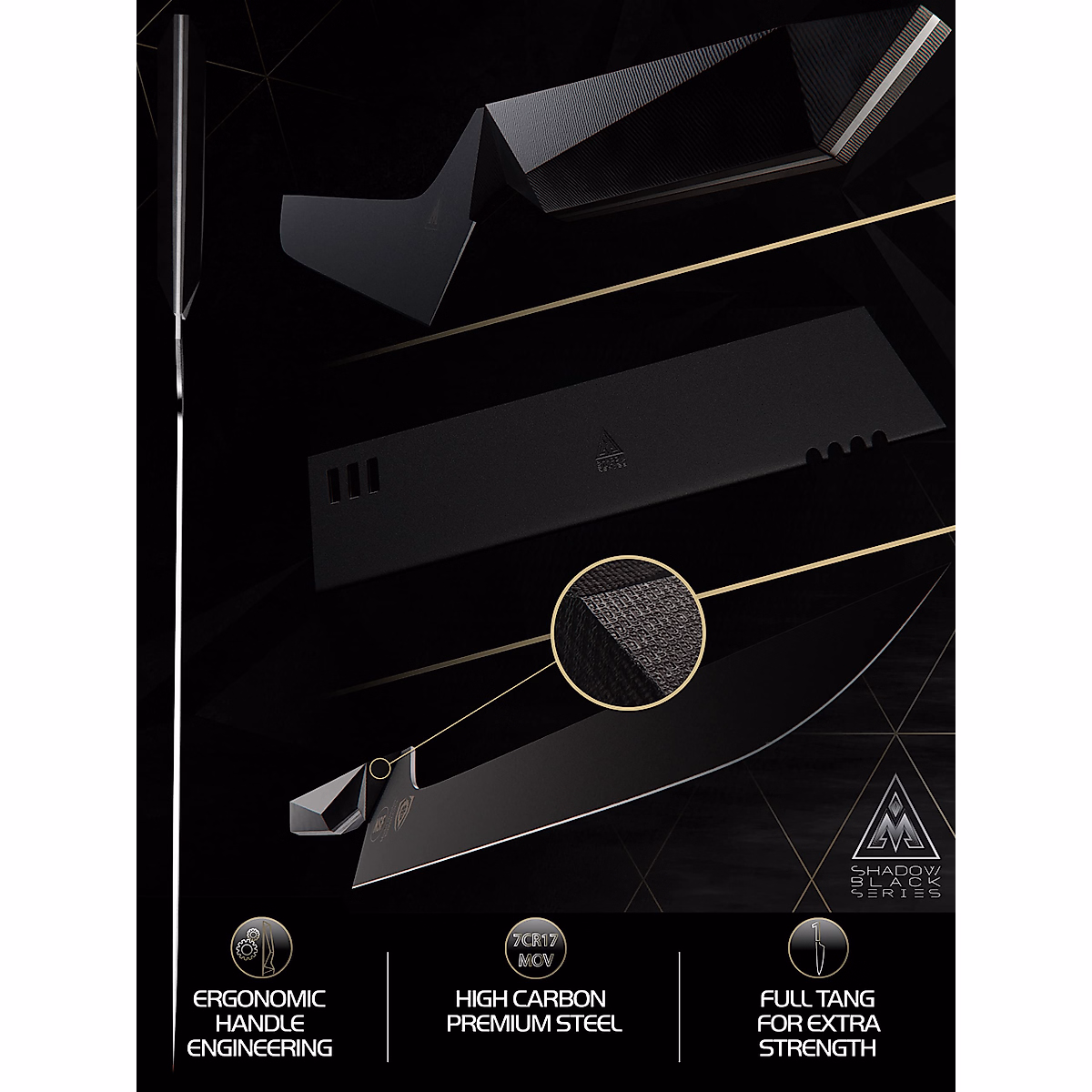 DALSTRONG Corner Counter Cutting Board - Lionswood End-Grain Teak Wood bundled with Slicing & Carving Knife - 12" - Offset Blade - Shadow Black Series