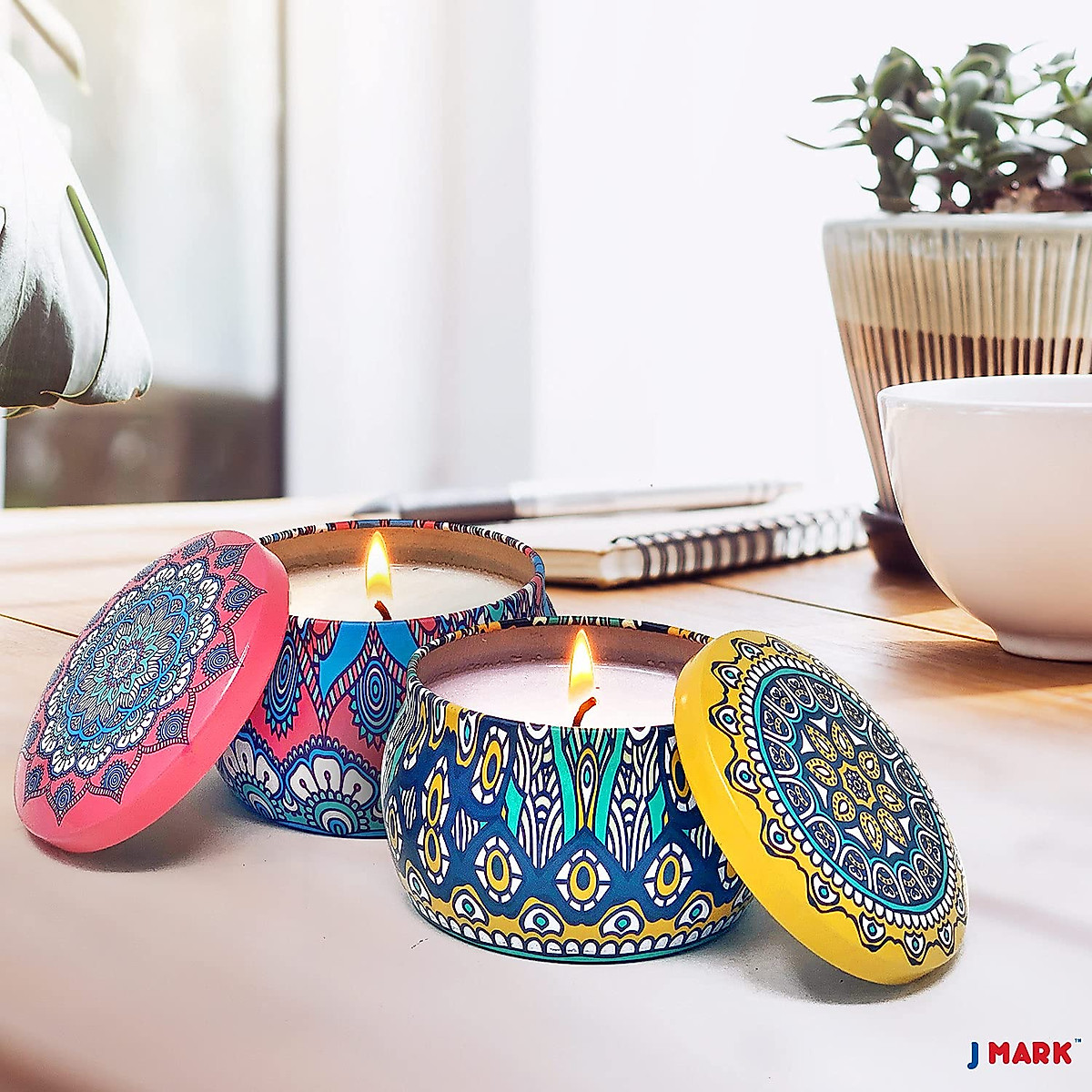 J MARK DIY Candle Making Kit for Adults – All Inclusive with Tins, Wax, Dye, Fragrance Oils and more