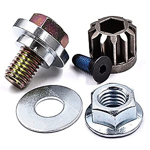 HD Switch - Improved Steering Gear Rebuild Kit Replaces 532194732 194732 Sector Plate, 587738906 Pinion, 532194747 Machined Pivot Bushing Upgrade & Hardware - Husqvarna Craftsman AYP Poulan Weedeater