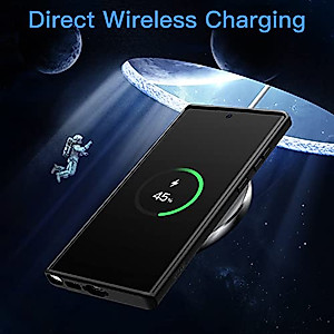 JETech Matte Case for Samsung Galaxy S23 Ultra 5G 6.8-Inch, Frosted Translucent Back Protective Slim Phone Cover, Anti-Fingerprints (Black)