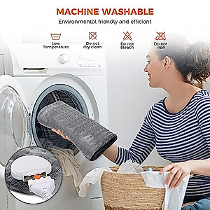 NOWWISH Heating Pad for Back Pain & Cramps Relief, Moist Heat Electric Heating Pads with Auto Shut Off, Christmas Birthday Gifts for Women Men, 12 "x 24 Gray