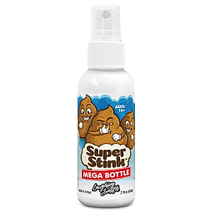 SUPER STINK (Mega Size 60ml) - Fart Spray - 'Insanely Strong' Extra Potent Stink - Fake Poop Smelling Prank Stuff - Smells Like Super 'Bad' Gas - Great Gag Gifts, Stocking Stuffers & Fun Party Favors