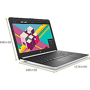 Newest HP 14 HD Premium Business Laptop PC | 10th Gen Intel Quad-Core i5-1035G1 up to 3.6GHz | 8GB RAM | 256GB SSD | WiFi | HDMI | Card Reader | Bluetooth | Windows 10 | Silver (Renewed)