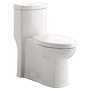 American Standard 2891200.020 Boulevard Elongated Toilet with 12-in Rough-In, 32.250 in wide x 16.6875 in tall x 31.75 in deep, White