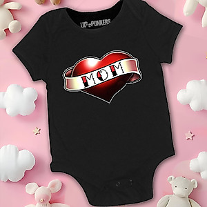 Lil Punkers I Love Mom Tattoo Onesie (24 month)