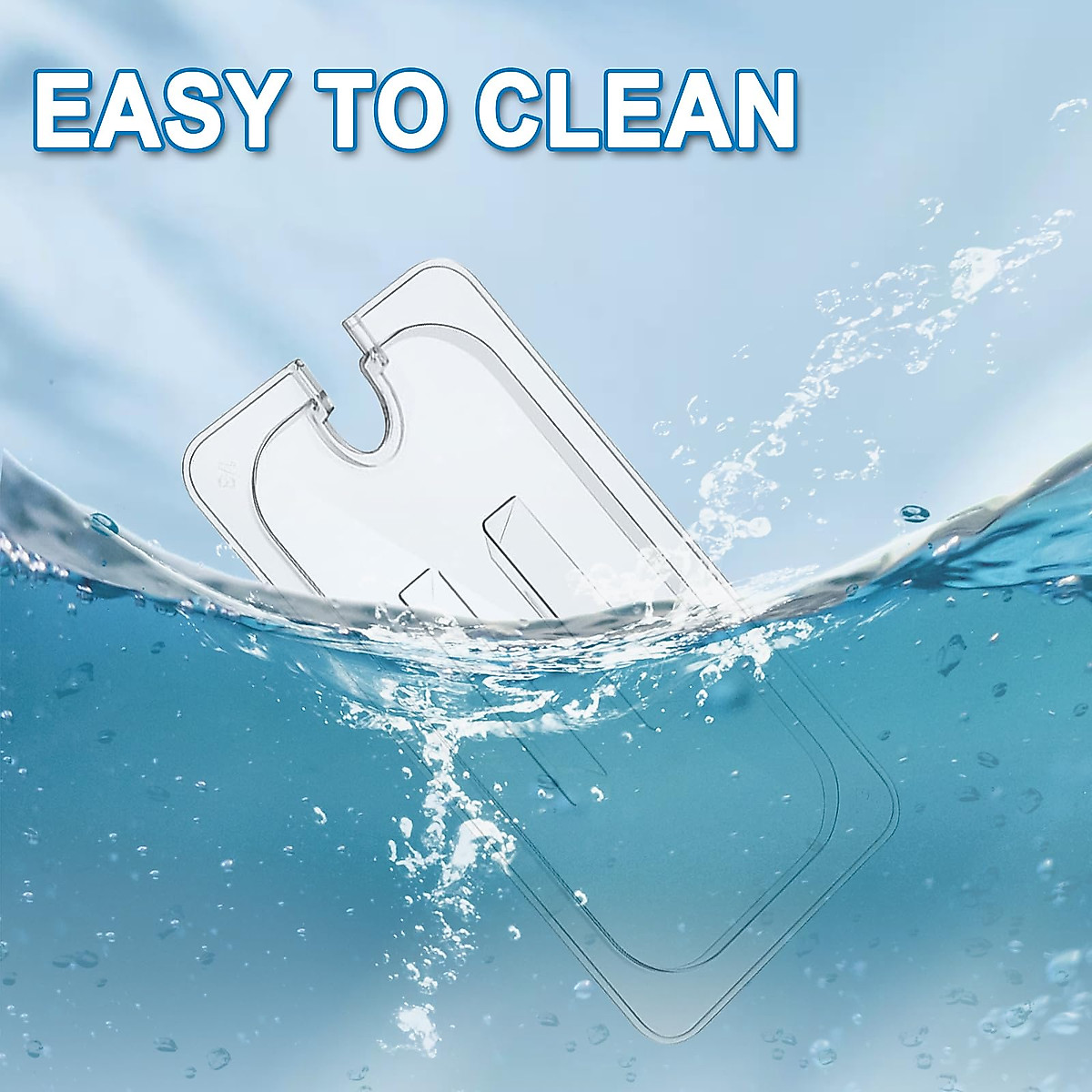 Voittozege 12 Pcs Food Pan Lids 1/3 Size Polycarbonate Notched Cover Clear Food Pan Cover with Handle Restaurant Commercial Hotel Pan Lid for Restaurant Commercial Food Container Storage