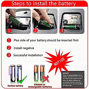 Wall Clock 9 Inch Battery Operated Silent Non-Ticking Wall Clock Modern Quartz Design Decorative Indoor Kitchen Office White