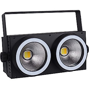 LED Stage Lights 200W LED COB Blinder Light with RGB Pixel DMX Controlled Sound Activated Auto Play DJ Light for Wedding Music Show Dance Party Stage Lighting