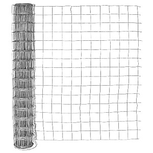 Fencer Wire 5 ft. x 100 ft. Galvanized Welded Wire Fence with 4" x 4" Square Opening, 16 Gauge Wire Mesh Fence Roll for Vegetables Garden Netting Chicken Coop Animal Enclosure