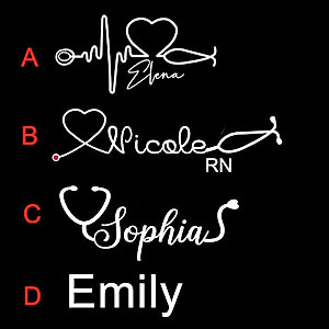 Smilets Personalized Stethoscope Case Custom Name Stethoscope Box Stethoscope Carrying Bag Hard Lightweight Stethoscope Holder Case for Nurse Doctor Nurses Week Gift
