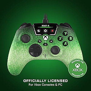 Turtle Beach REACT-R Wired Game Controller – Officially Licensed for Xbox Series X & S, Xbox One, and Windows 10|11 PC’s – Pixel