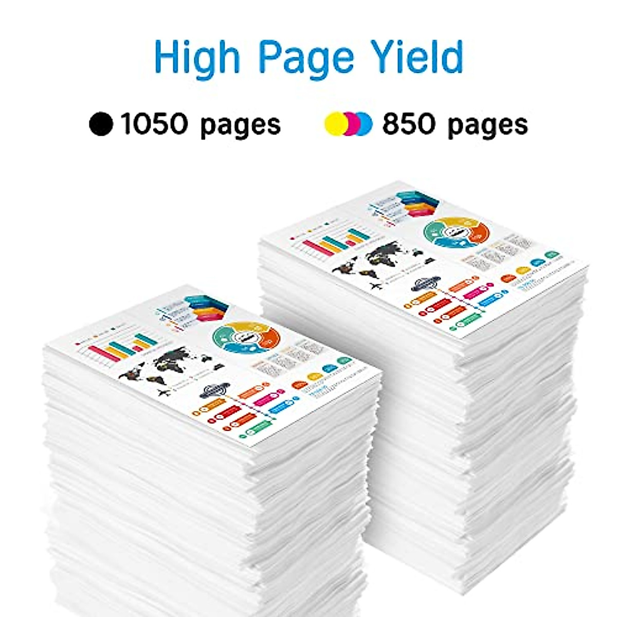 【New Chip】 215A Toner Cartridges Replacement for HP 215A Toner Cartridges 4 Pack | Works with HP Color Laserjet Pro M155, HP Color Laserjet Pro MFP M182, M183 Series | W2310A W2311A W2312A W2313A