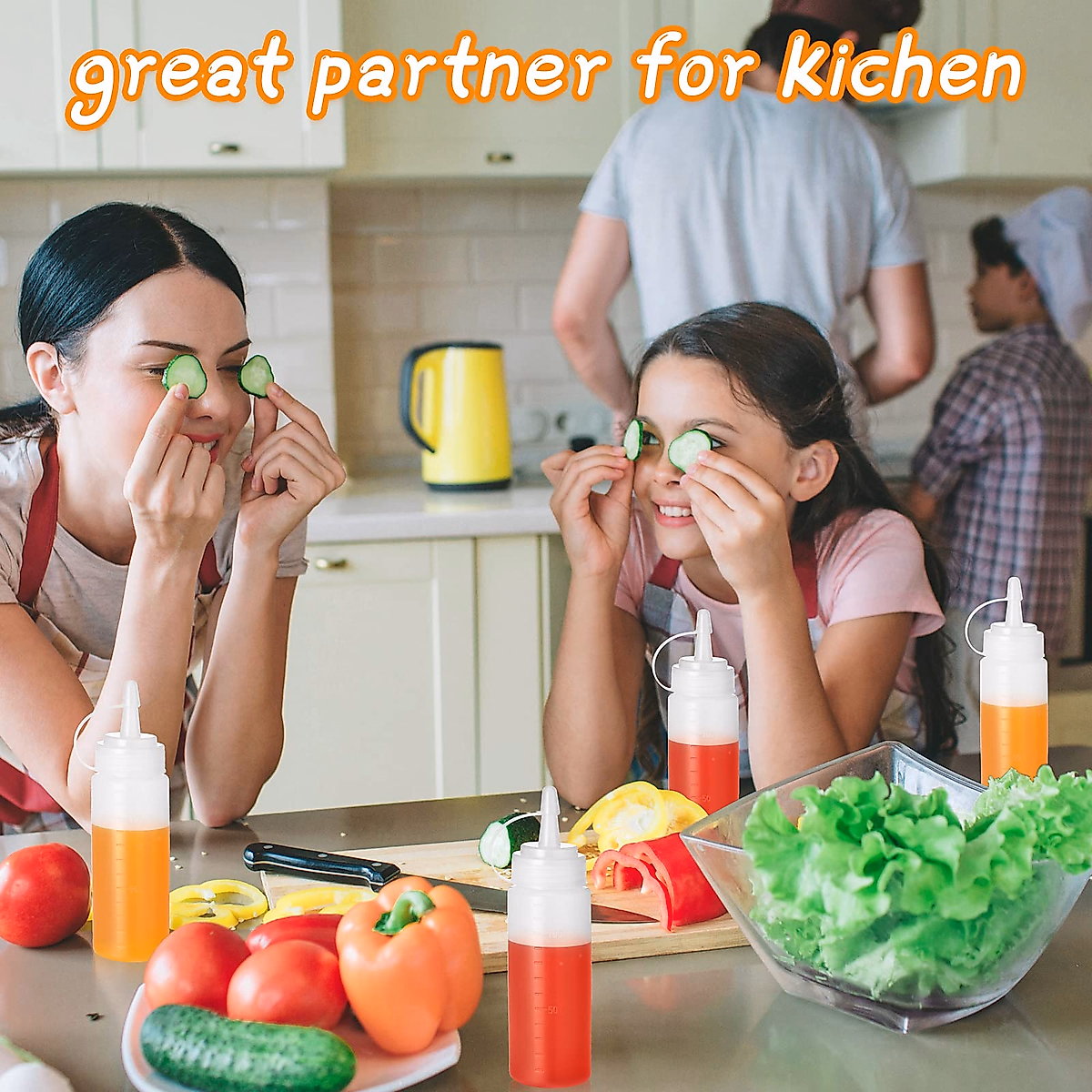 60 Pieces 4 oz Plastic Condiment Squeeze Bottles Small Squirt Bottles for Cooking with Twist on Cap Lids Clear Ketchup Bottles Squeeze Oil Syrup Sauce Dispenser Container for Food Barbecue Crafts