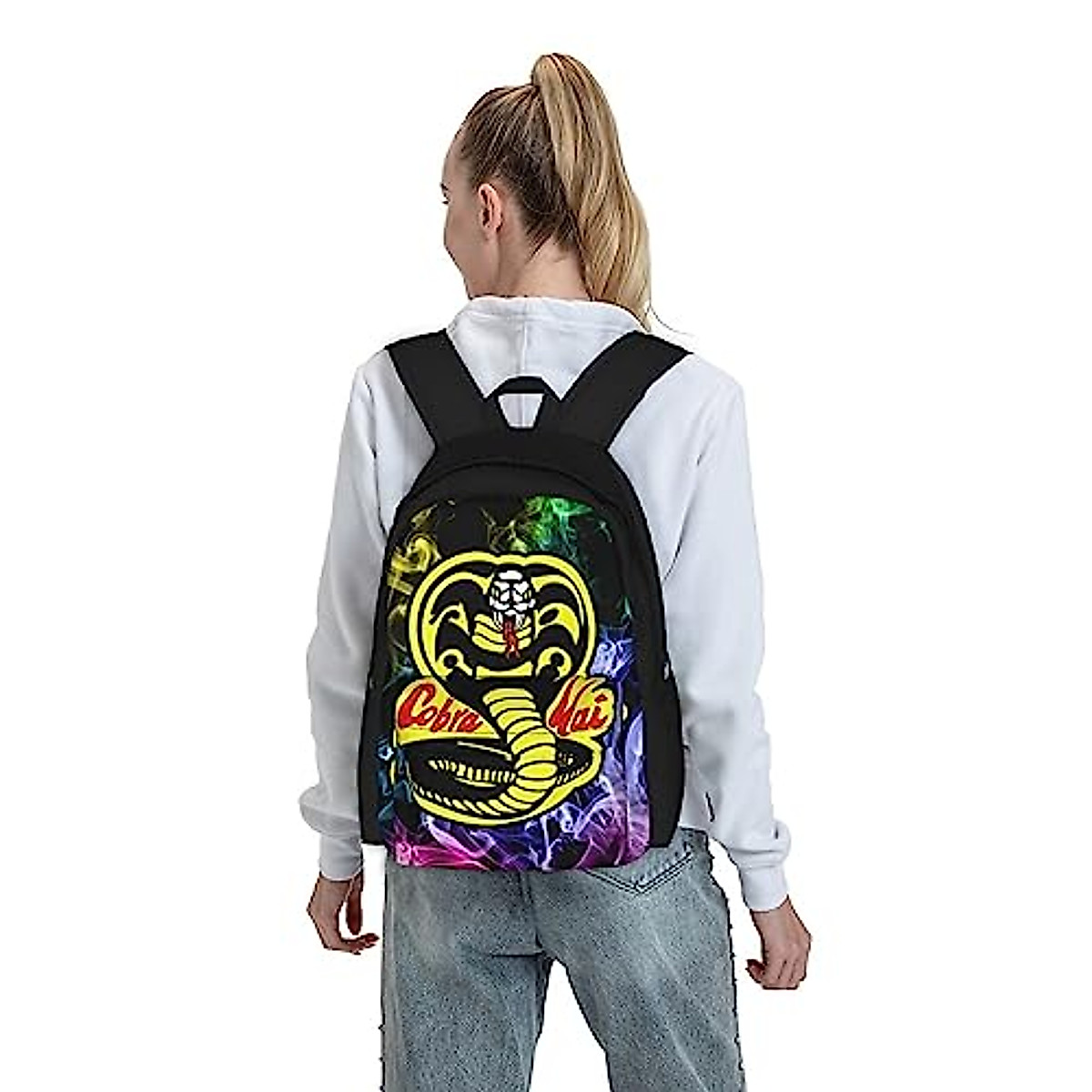 PALANK cartoon Backpack Girl's Boy's Adult's 17 Inch Large Capacity Laptop Backpack Travel Bag Bookbag Schoolbag Gifts Cartoon Travel Office Laptop Backpack. (Color1, 17 inch)