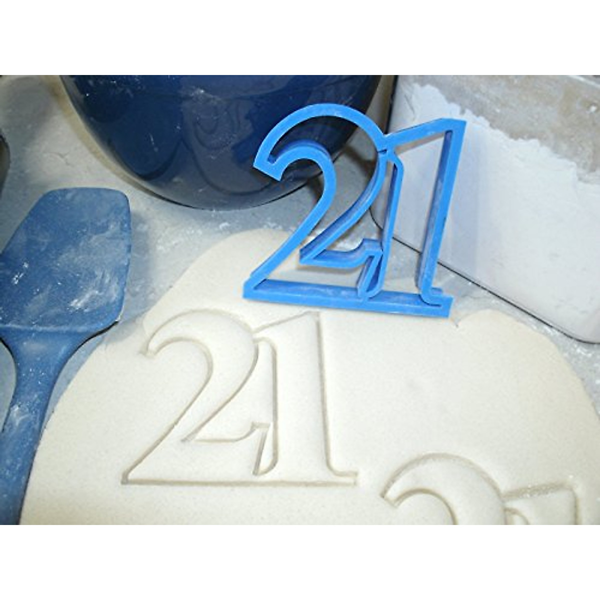 NUMBER 21 TWENTY-ONE BIRTHDAY ANNIVERSARY EVENT COOKIE CUTTER MADE IN USA PR108-21