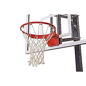 Goalsetter Elite Plus 54” Tempered Glass Backboard In-Ground Basketball Hoop - HD Breakaway Rim, Black (TS44154G3)