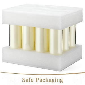 FoldTier 12 Pcs White Devotional Candles in Glass 2 x 8 Inches Catholic Candles Soy Wax Votive Prayer Candles Long Burning Religious Candles for Christmas Sanctuary Vigils Blessing Church Meditation