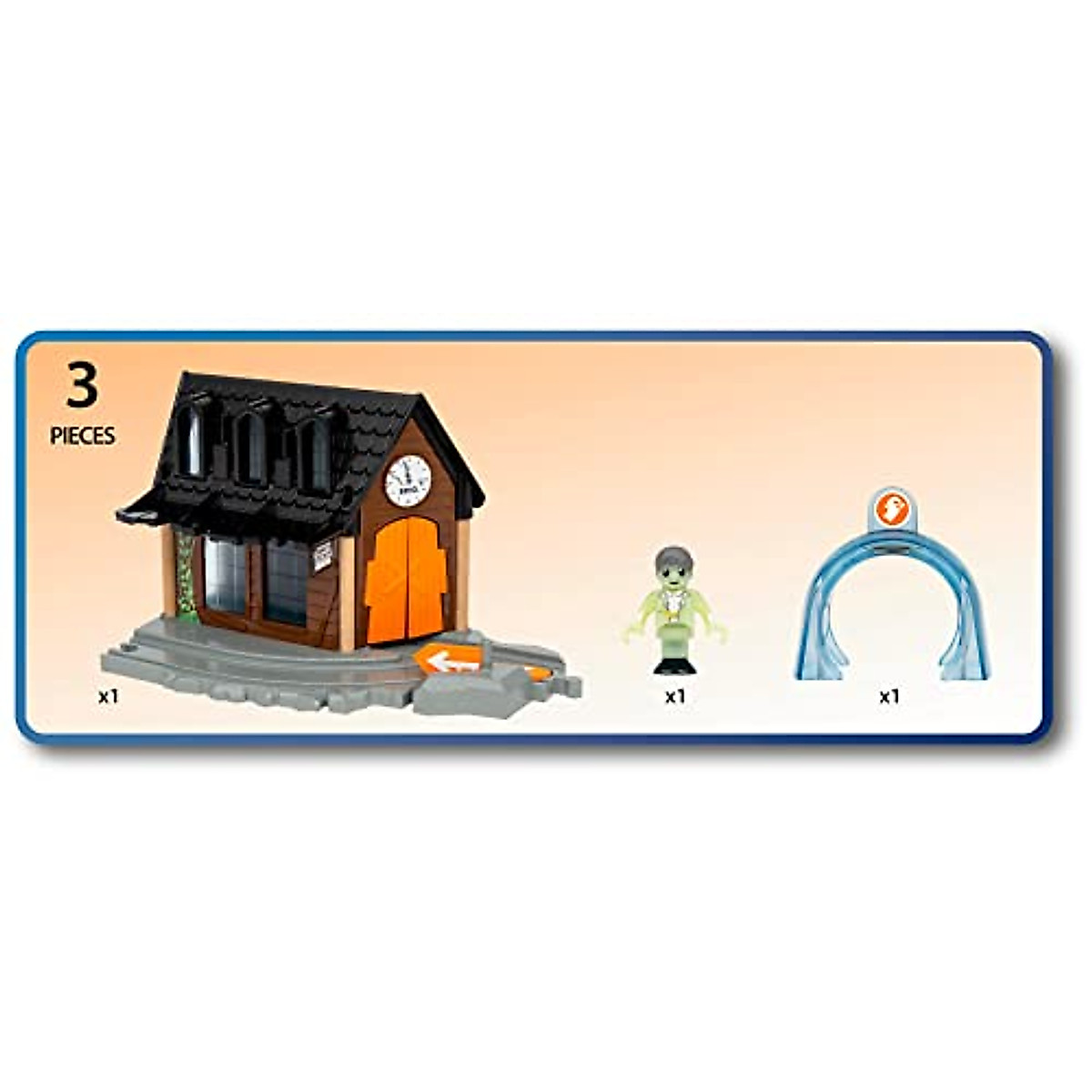 Brio World – 36007 Smart Tech Sound Spooky Train Station | Train Set Accessory Toy for Kids Age 3 Years and Up