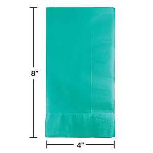 Creative Converting Dinner Napkins 2PLY 1/8FLD, One Size, Teal Lagoon