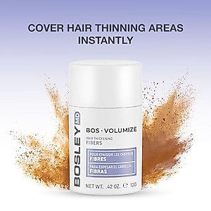 BosleyMD Strength Hair Thickening Fibers, Light Brown, 0.42 Ounce (Pack of 1)