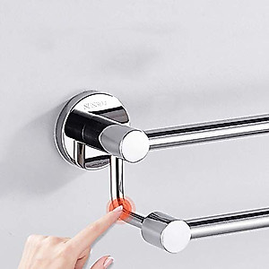 Towel Racks Towel Rail Towel Rails Wall Mounted Bath Towel Rack,Stainless Steel Wall Mount Finish Towel Rod for Bathroom Kitchen Towel Bar Storage Hanger/40Cm-80Cm(80Cm)