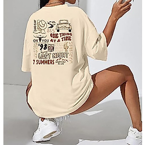 Cow Skull Shirts for Women Western Graphic T Shirts Oversized Country Music Shirt Rodeo Cowboy Graphic Tee