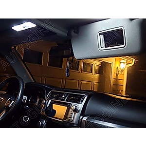 AUTOGINE White LED Interior Lights Kit for Toyota RAV4 2016 2017 2018 2019 2020 2021 Super Bright 6000K Interior LED Lights Bulbs Package + Install Tool