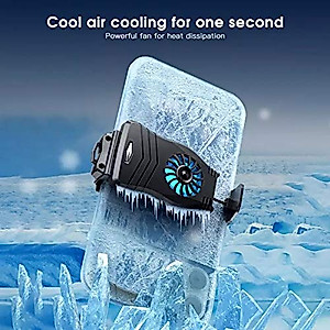 XJJZS Niversal Mobile Phone Game Cooler System Cooling Fan Gamepad Stand Radiator Gaming Controller Joystick Accessory for Smart Phone