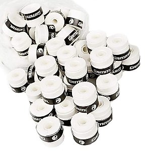 GAMMA Sports Supreme Overgrip for Tennis, Pickleball, Squash, Badminton, and Racquetball Racquets, 60-Jar, White