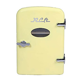 RCA RMIS129-MINT Mini Fridge, Mint, 0.15 cubic feet & RMIS129-YELLOW Mini Fridge, Yellow, 0.3 Cubic Feet