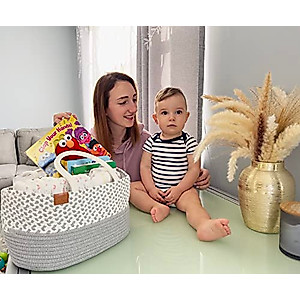 Baby Glory Unisex Diaper Caddy, Diaper Caddy Organizer, Baby Diaper Caddy for Baby Boy with Free Diaper Wet Dry Bag, Greeting Card and Ribbon