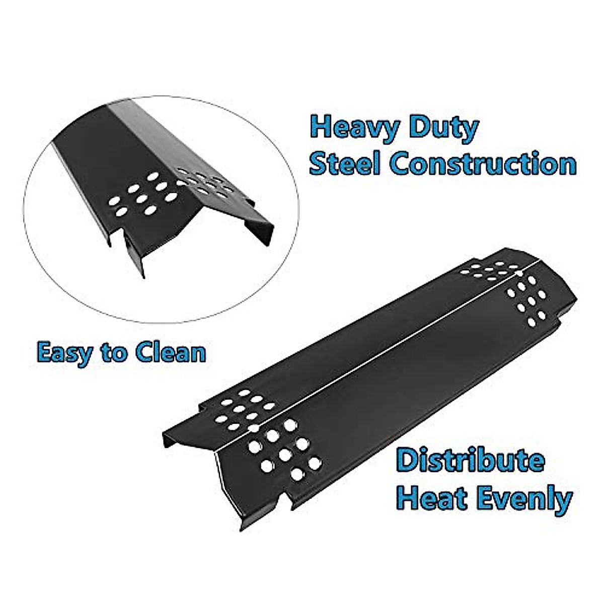 Grill Heat Plates, Replacement Parts for Home Depot Nexgrill 720-0830H, 5 Burner 720-0888, 720-0888N, 720-0882A, 720-0882S, 6 Burner 720-0896B, 720-0898 Gas Grill