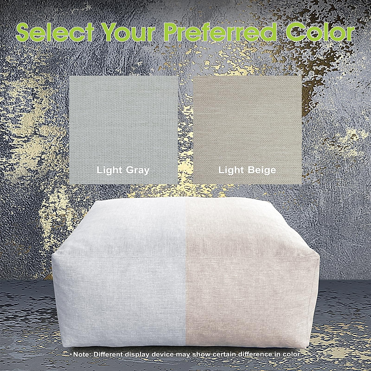 Patio Furniture Set Bean Bag Coffee Table Outdoor Chair Sectional Conversation Patio Set Daybed Furniture Outdoor Sofa Couch High Density Foam Filling Modern Comfy Patio Couch (light gray)