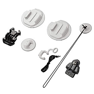 HSU Surf Mounts and Accessories for Ski, Snorkeling, Surfing, Wakeboarding Fitting GoPro Hero 11,10,9,8,7, 6,5,4,3,2, Session, Black, Silver, AKASO Campark, and Other Action Cameras (Surfing Kit)