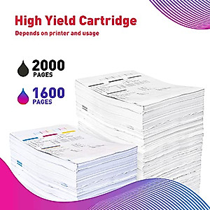 HOTCOLOR 954 Ink Cartridges Replacement for HP 954XL Ink Cartridges Combo Pack for 8710 8720 7740 8210 8730 Printer (BK/C/M/Y, 4Pack)